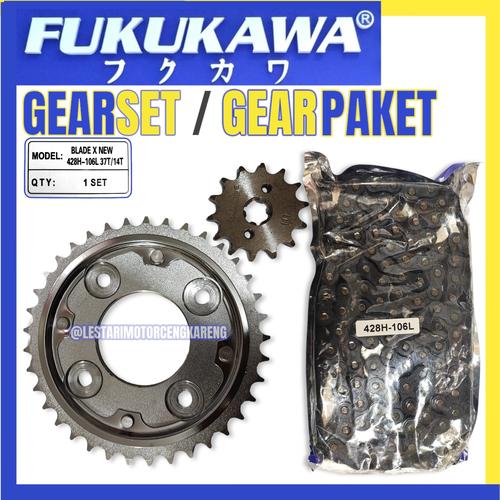 Jual GEAR GIR SET GEARSET SUPRA X 125 FI BLADE X 125 FUKUKAWA OEM JAPAN ...