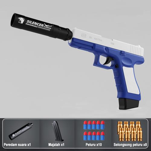 Promo RuiLin Senjata Mainan Mainan Pistol Anak Colt M1911 Rubber Peluru ...