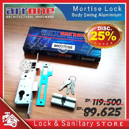 Jual Lockcase Swing Aluminium ARRONE L30+DC65 SS mortise - Kota ...