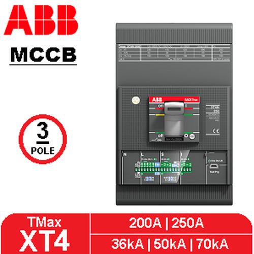 Jual MCCB ABB 3P Adjustable XT4 (200A 250A) - TMA-200, XT4H (70kA) - Jakarta Utara - Sakti ...