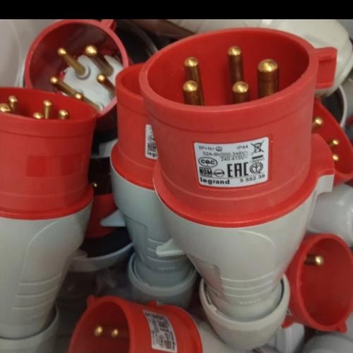 Jual plug legrand 3p 4p 5pin colokan steker genset industry 3 4 5 kaki ...