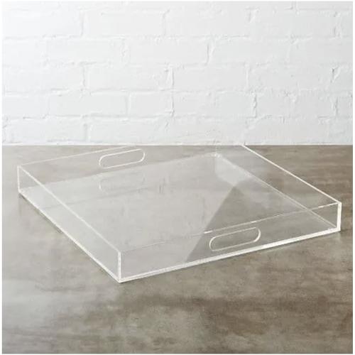 Jual Acrylic Serving Tray / Akrilik Baki - Putih, 40x27x3 - Kota ...