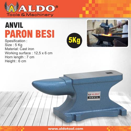 Jual PARON ANVIL / LANDASAN BESI 5 KG (11 LBS) ALDO - Kota Surabaya ...
