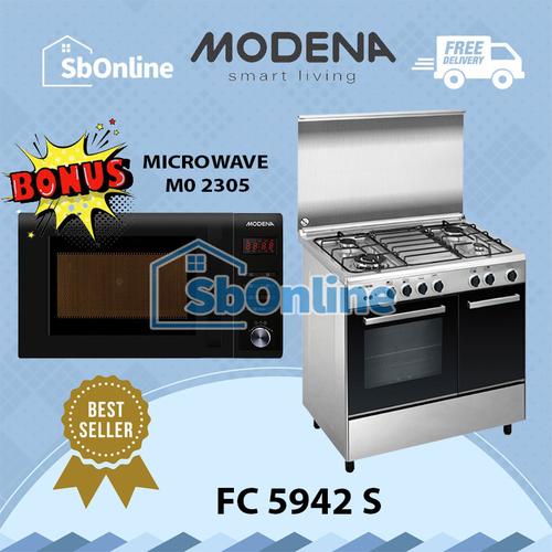 Jual Freestanding Cooker Modena CARRARA - FC 5942 S Stainless - Kota ...