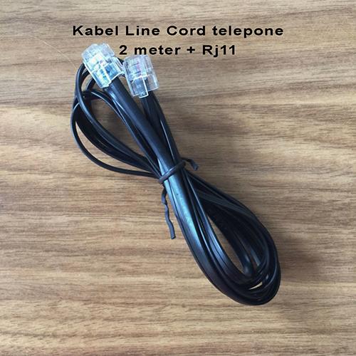 Jual Kabel Line Telepon 2meter/ 3meter/ 5meter/ 10 meter isi 4 + Rj11 ...