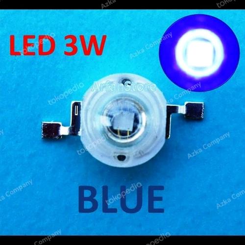 Jual HPL 3W / High Power LED 3 Watt Blue 460nm - dengan pcb - Kab ...