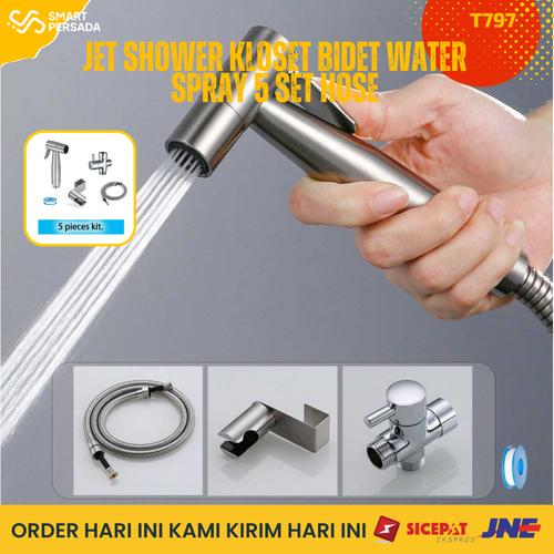 Promo Jet Shower Closet Kloset Duduk Semprotan Toilet Closet 5 Set Kran ...