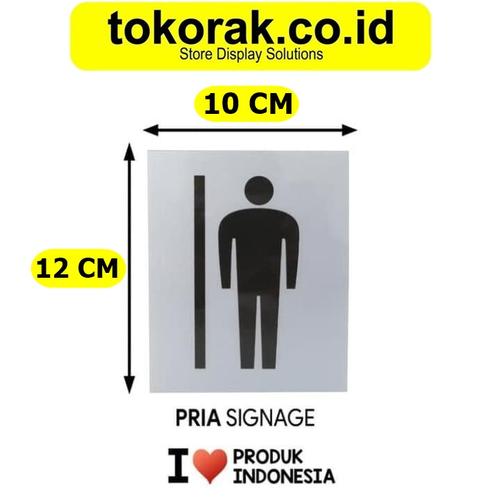 Jual SIGNAGE LOGO PRIA 10X12 CM SIMBOL LOGO PERINGATAN - Jakarta Utara ...