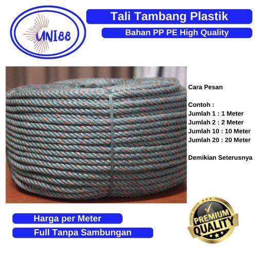Jual Tali Tambang 3mm 4mm 5mm 6mm 7mm 8mm 10mm 12mm Tambang Plastik Kecil - 3 mm - Kab ...