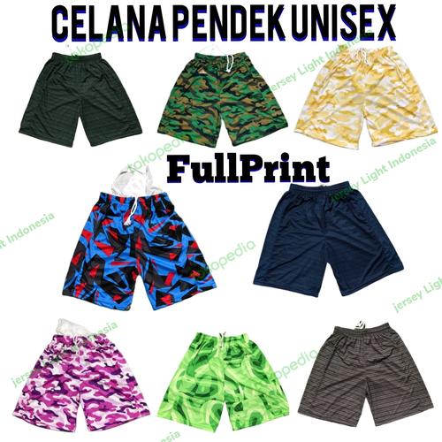 Jual Celana Pendek Unisex / Celana Kolor Full print - Loreng Pink ...