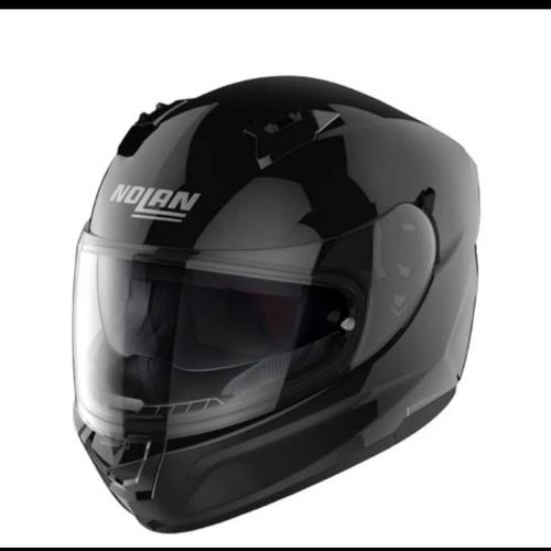 Jual Helm Nolan N60 6 Solid Black Glossy Metalik Double Visor - Kota ...