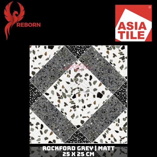 Jual Keramik Lantai ASIA tile - ROCKFORD series 25x25cm KWA - Grey ...