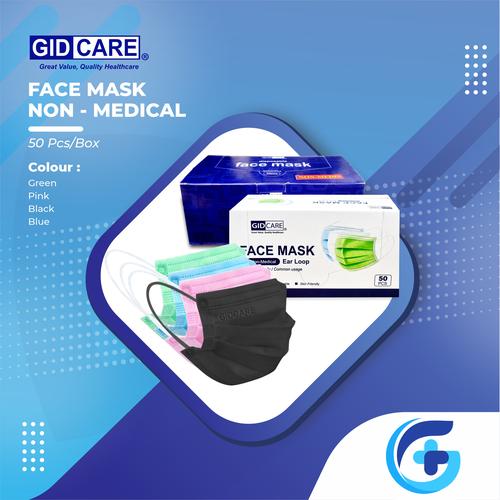 Promo Face Mask / Masker Non-MEDIS 3-ply Earloop @50pcs GIDCARE - Hijau ...