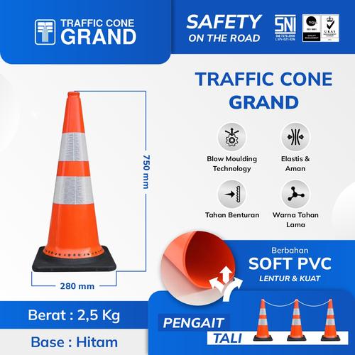 Promo Safety Traffic Cone Kerucut Lalu Lintas 75cm - Kota Surabaya ...