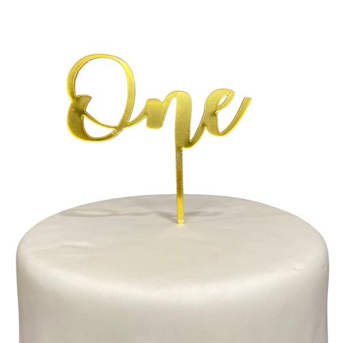 Jual Cake Topper Angka Huruf Gold - Cake Decoration - Gold Five - Kab ...