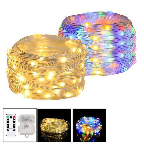 Jual Lampu Hias String Lights Waterproof 100 LED 10 Meter Remote Mix ...