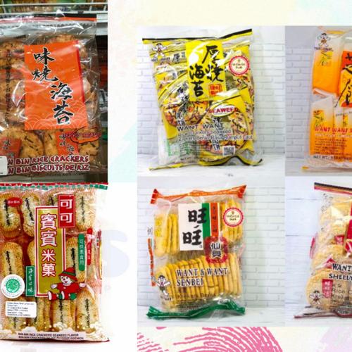 Jual Want Want Senbei Asin Rice Cracker /Cheese Rice /Manis /Seaweed ...