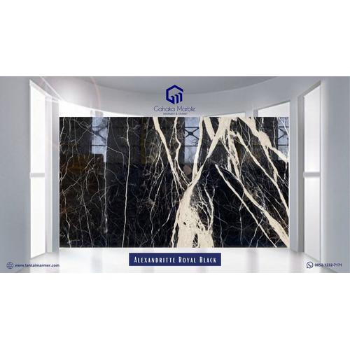 Jual Marmer Slab | Alexandrite Royal Black Marble | Marmer Import ...