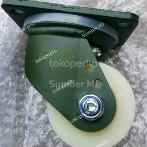 Jual Roda Super Extra Heavy Duty Nilon Ranger 3 inch Hidup Putar ...