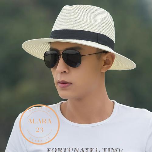 Jual Topi fedora hat lebar pinggir pria wanita topi import - Hitam ...