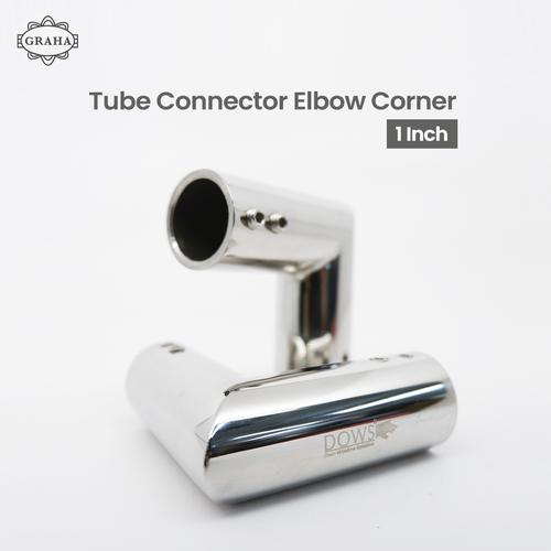 Jual Tube Connector Elbow Corner Penghubung Pipa ke Pipa 1 Inch - Kota ...