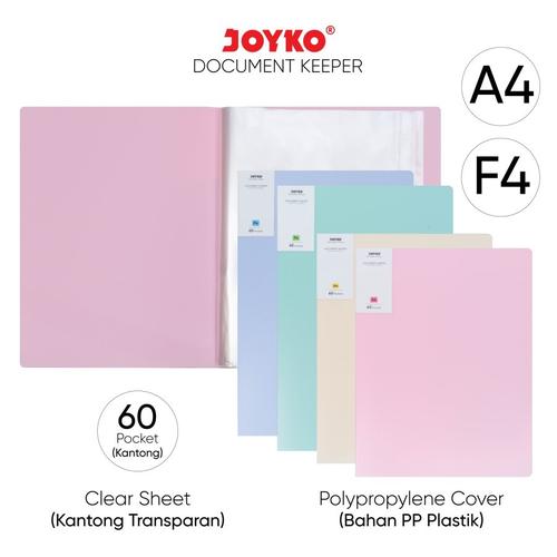 Jual JOYKO DOCUMENT KEEPER F4 60 POCKET CLEAR HOLDER MAP FILE DOKUMEN ...