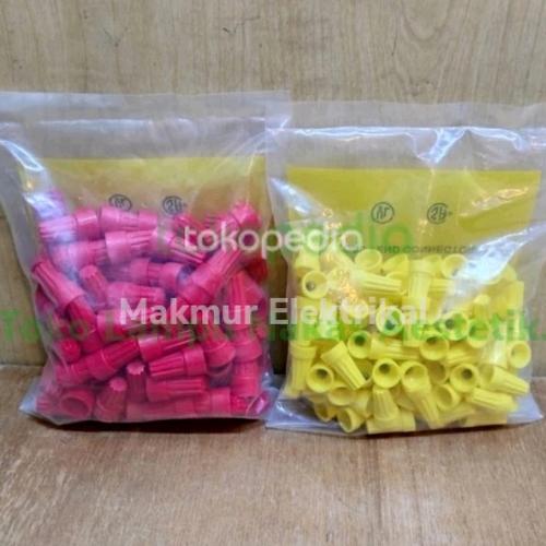 Jual lasdop TITON wire connector kuning 2,5mm-4mm/merah 6mm penutup ...
