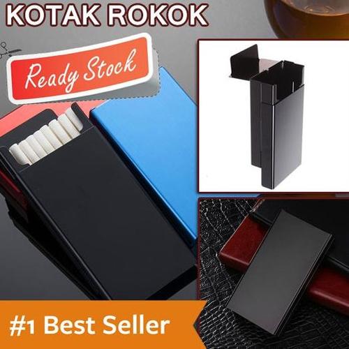 Jual Kotak Tempat Bungkus Rokok Aluminium Case Metal Box Keren 20 ...