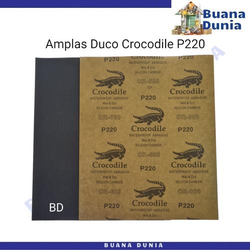 Jual Amplas Duco CROCODILE No 220 | Amplas Lembaran Kertas Grit 220 ...