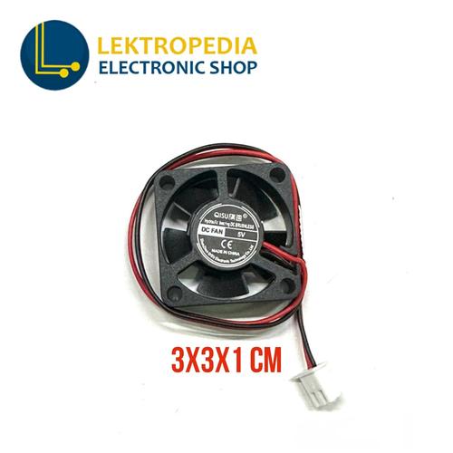 Jual Fan DC 5V 3cm Kipas Cooling Fan 3 cm 5 V 5 Volt 5Volt 3x3 Mini ...