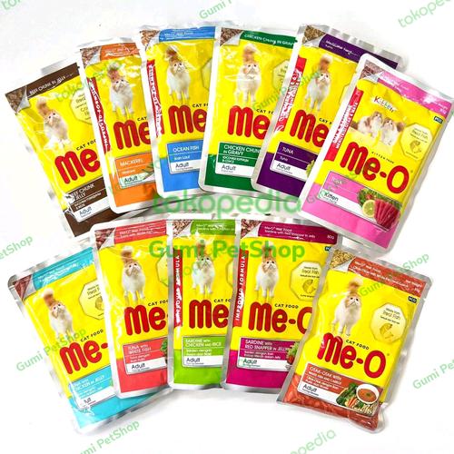Jual MEO Cat Food Pouch 80gr / ME-O ME O WetFood Sachet / Makanan ...