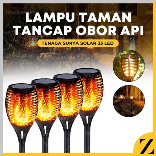 Jual LAMPU TAMAN SOLAR API LAMPU TAMAN OBOR FLAME TENAGA SURYA - OBOR ...