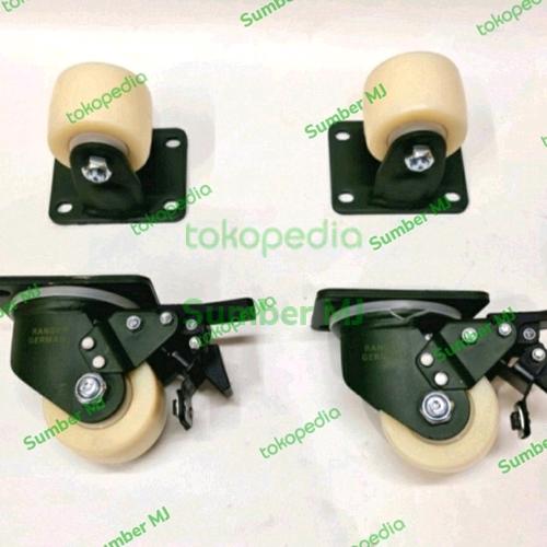 Jual Roda beban berat Ranger Nilon HD 3" 2Rem& 2Mati - Jakarta Barat ...