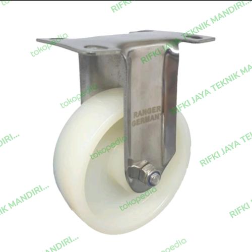 Jual Roda troli trolly stainless Nylon 4" inch medium mati Ranger ...