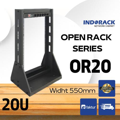 Jual Indorack Open Rack 20U Rack Server 19" OR20 Rak Server 19inch ...