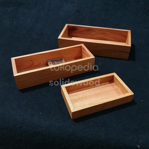 Jual Box kotak kayu organizer serba guna tempat penyimpanan 100% KAYU ...