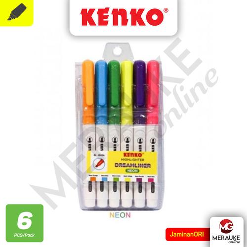 Jual KENKO Highlighter DL-100 S6 Neon Color 6 Warna / Set - Kota ...