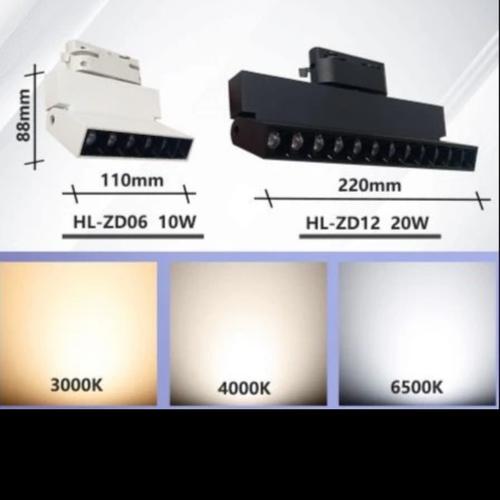 Jual lampu rel ADJUSTABLE 10w 20w 10 w 20 watt spot light led sorot ...