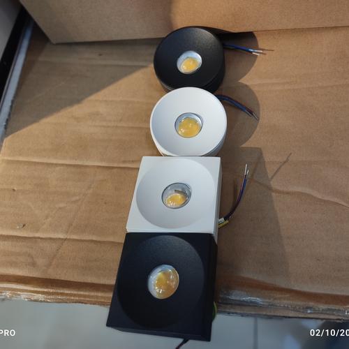 Jual Downlight Spot Outbow Kotak/Bulat 3Watt 3000K - Kotak Putih ...