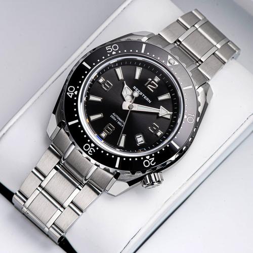 Jual Seestern S416 Professional Diver Watch S416BK Black Dial - Kota ...