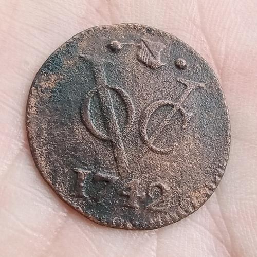 Jual Coin VoC 1 Doit 1742 Utrecht Detail oke perhatikan fotonya tembaga ...