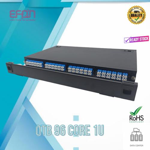 Jual OTB ODF 96 Core Module Panel LC UPC 1U 19 inches singlemode rack ...