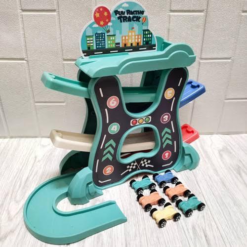 Jual FUN RACING TRACK mobil mobilan car sensory play motorik baby ...
