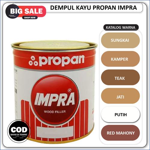 Jual Dempul Kayu pintu jendela Impra Propan Wood Filler 1 Kg - Jati ...