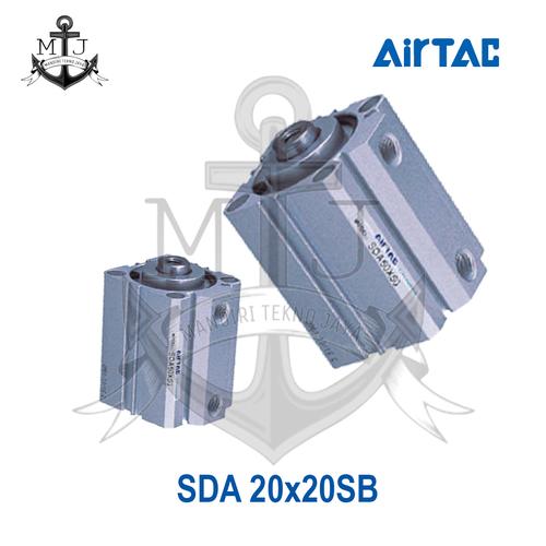 Jual Compact cylinder pneumatic AIRTAC SDA 20x20SB DRAT LUAR KOTAK ...