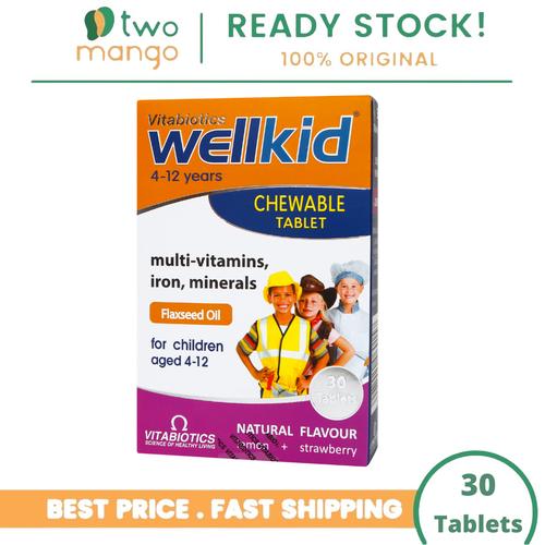 Promo VITABIOTICS WELLKID 1 BOX ISI 30 TABLET MEMBANTU MEMELIHARA ...