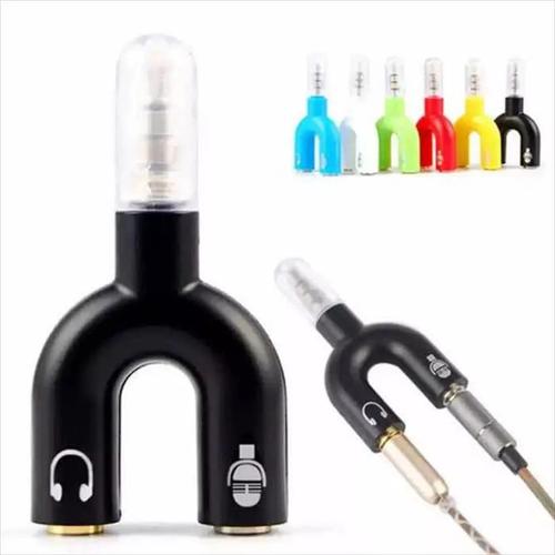 Jual Audio Splitter U Shape 2in 1 Mix & Audio Jack 3.5mmTo dual female ...
