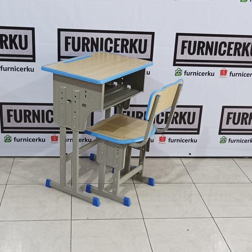 Jual Meja Kursi Sekolah Besi A / Meja Belajar Kursus Les / Meja Kursi ...