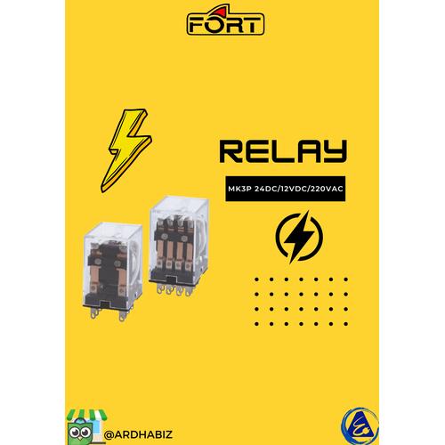 Jual Relay MK3P 220VAC/24DC/12VDC Fort - Kab. Karawang - Ardha-Electric ...