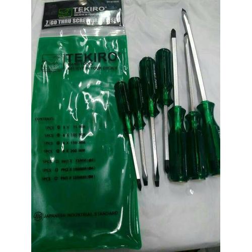Jual Tekiro OBENG KETOK TEMBUS SET 7 PCS GO THRU SCREWDRIVER SET SD ...
